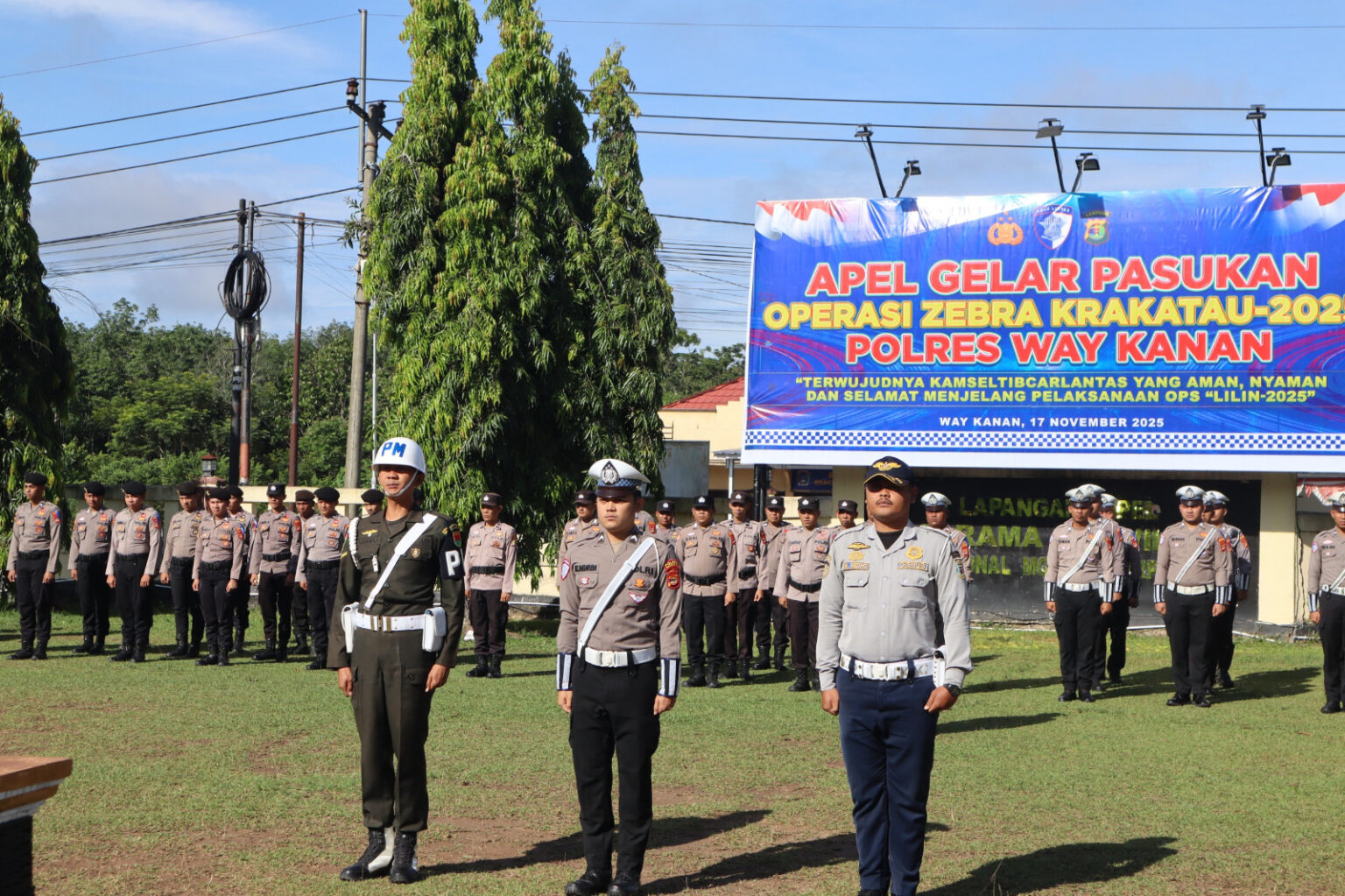 Polres Way Kanan Apel Gelar Pasukan Ops Zebra Krakatau 2025 - MEDIA RAKATA