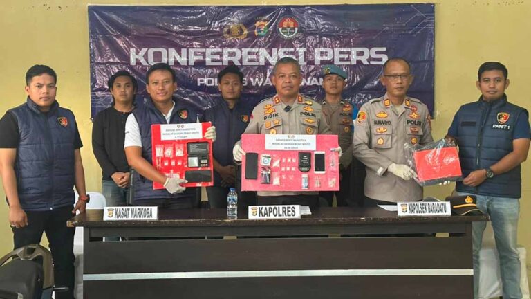 Polres Way Kanan Tangkap Tiga Orang Pelaku Diduga Pengedar Narkoba ...